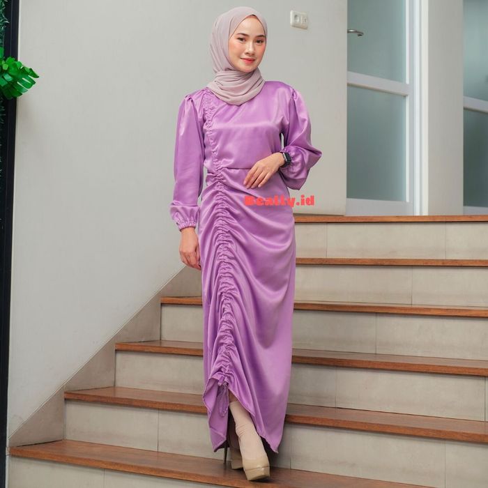 Pilihan Dress Serut Hijab Harga Murah yang Cocok Dipakai untuk ...