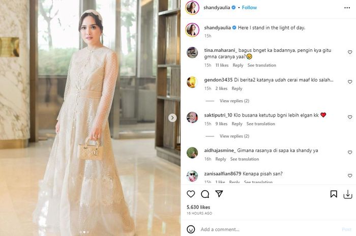 Tumben Banget Janda Seksi Tak Umbar Aurat Shandy Aulia Tuai Pujian Saat Berbalut Long Dress Stylo