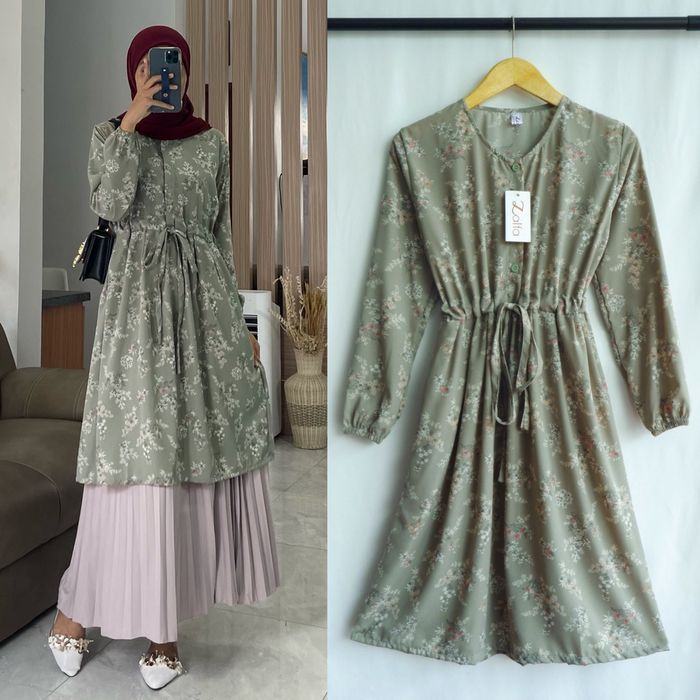 4 Rekomendasi Tunik Motif Bunga untuk Lebaran Idul Adha, Mulai Rp80 ...