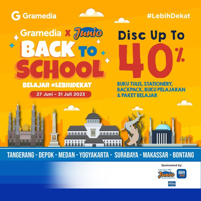 Gramedia Back to School dengan BRI Junio, BRImo dan Prima Hadirkan ...