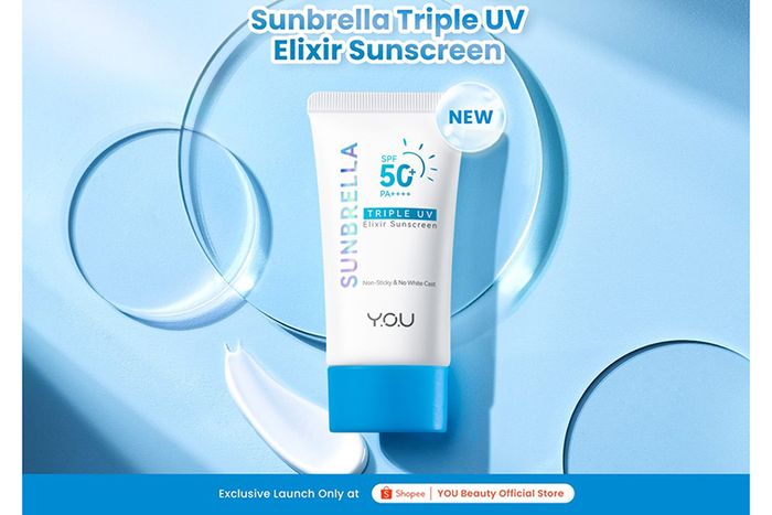 YOU Luncurkan Formula Baru untuk Sunbrella Triple UV Elixir SPF 50+ PA ...