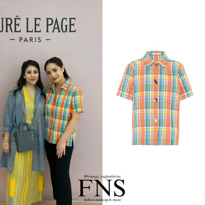 Sudah Ketebak Mahalnya, Kemeja Nagita Slavina Malah Mirip Sarung Sampai Dikira Seragam TK ...