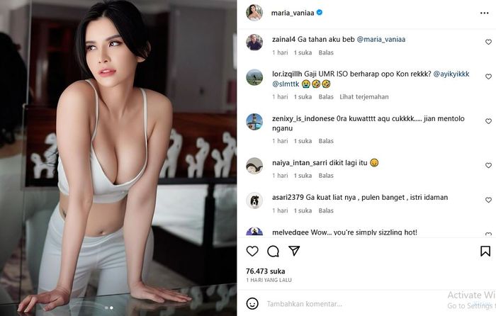 Gaji UMR Jangan Ngarep! Maria Vania Bikin Netizen Heboh Saat Pamer Ketek Mulus Pakai Crop Top ...