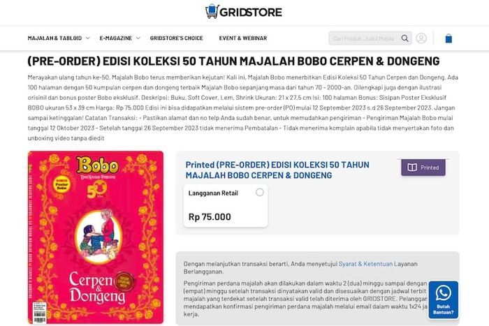 Kembali Bernostalgia, Ini Link PO Edisi Koleksi Terbatas 50 Tahun Majalah Bobo Cerpen dan ...