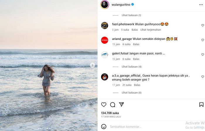 Janda Seger! Basah-basahan di Pantai, Wulan Guritno Panen Komentar - Stylo