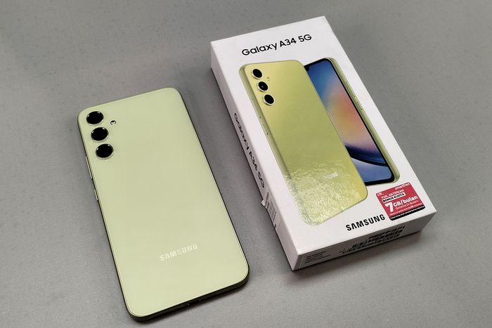 Samsung Galaxy A34 5G Awesome Lime dilengkapi Paket Gaming. Harganya ...