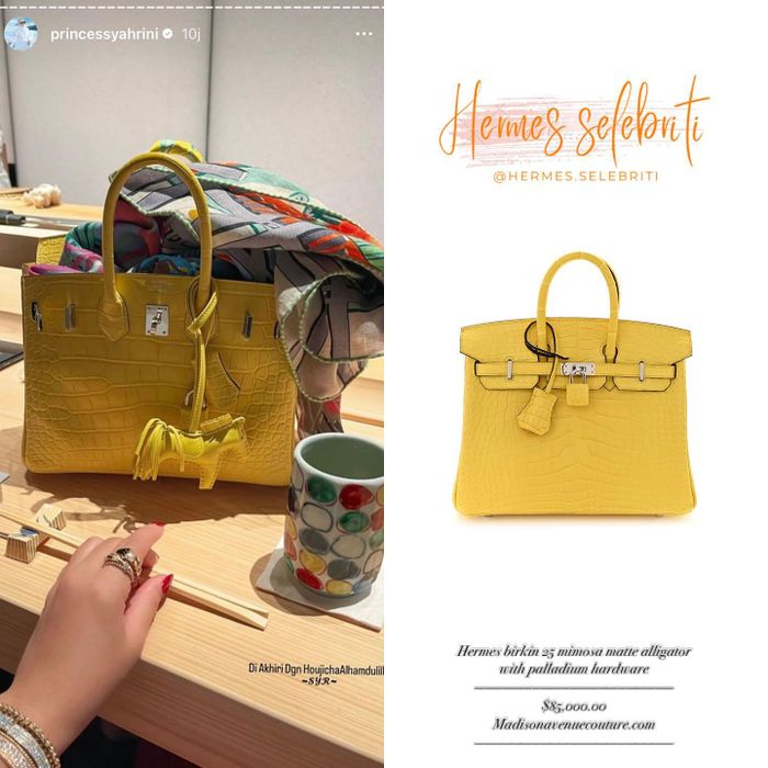 Warna Gonjreng Tapi Harga Miliaran, Segini Nominal Tas Hermes Kuning ...