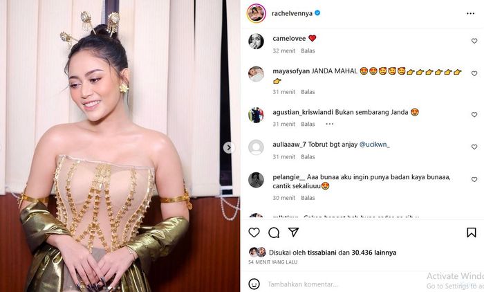 Janda Bening Kayak Soun! Rachel Vennya Dikomentari Saat Pakai Kemben ...