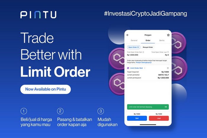 Aplikasi PINTU Luncurkan Dua Fitur Baru, Limit Order & Auto DCA - Info Komputer