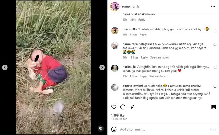 Astaghfirullah, Anak Dibuang Orang Tua di Belakang SPBU, Meringkuk dengan Tubuh Basah di Semak ...