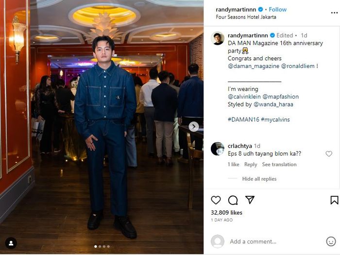 Gantengnya Randy Martin Bikin Cewek-cewek Kepincut, Wajahnya Dibilang ...