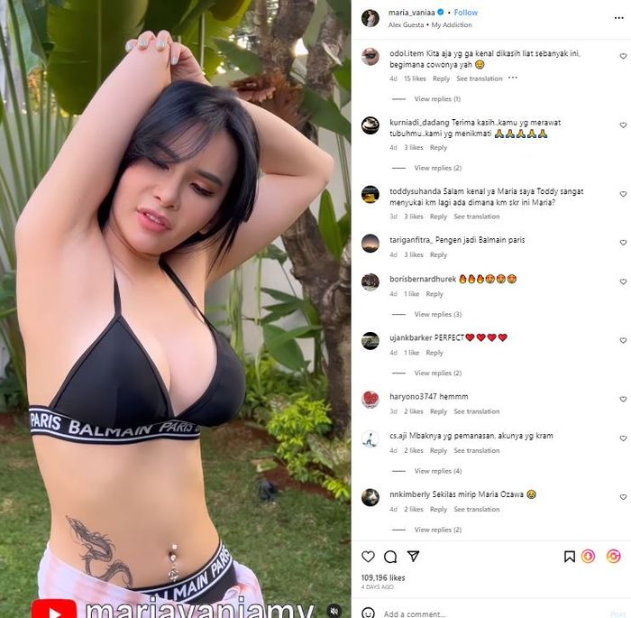 Video Seksi Maria Vania Pakai Bikini Langsung Jadi Sorotan Netizen - Halaman 2 - Stylo