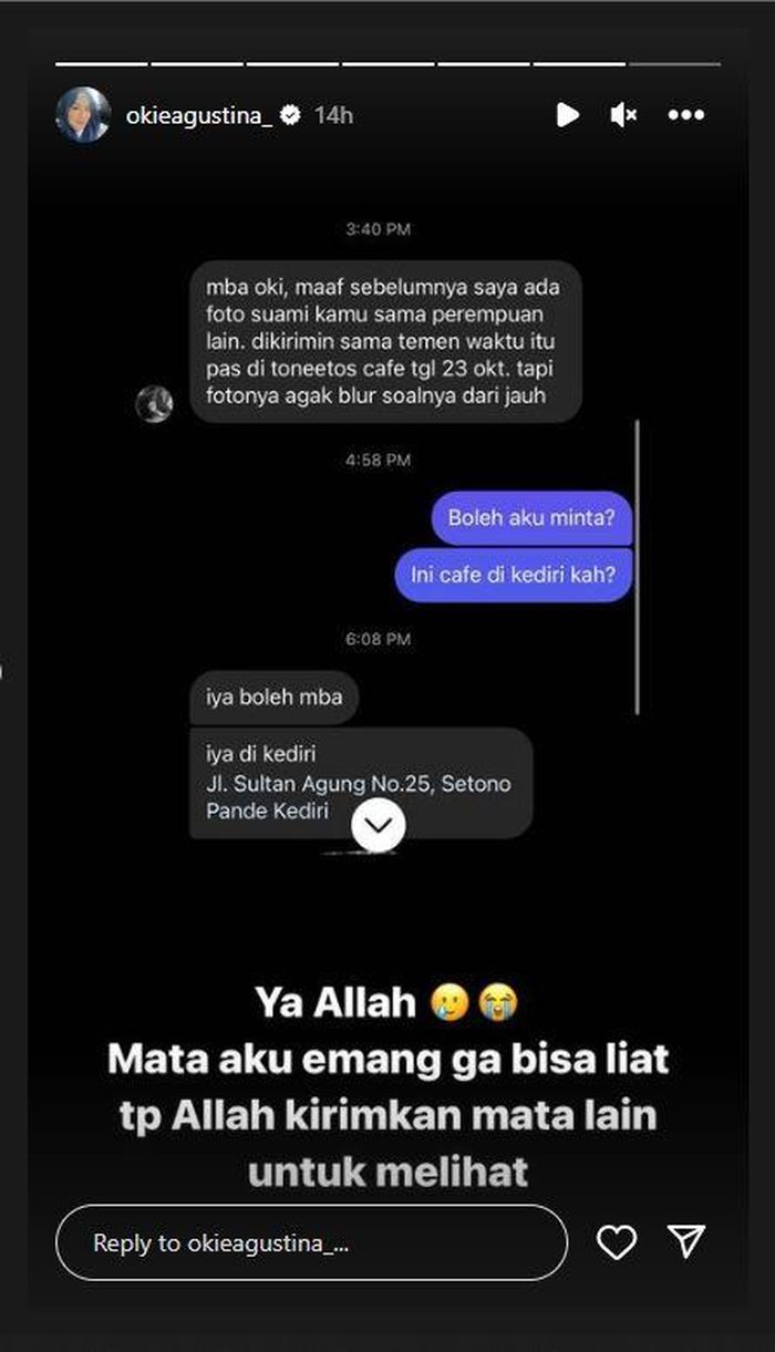 Sang Suami Diduga Selingkuh, Okie Agustina Tanggapi Ramalan Wirang Birawa