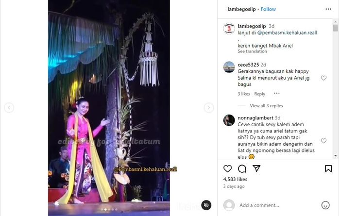 Gak Cuma Cantik, Ariel Tatum Juga Luwes Banget Nari Jaipongan Bareng Happy Salma, Aksinya Panen ...