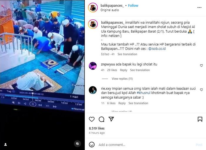Innalillahi, Detik-detik Bos Apotek di Balikpapan Meninggal Saat Sujud Salat Subuh, Kebaikan ...