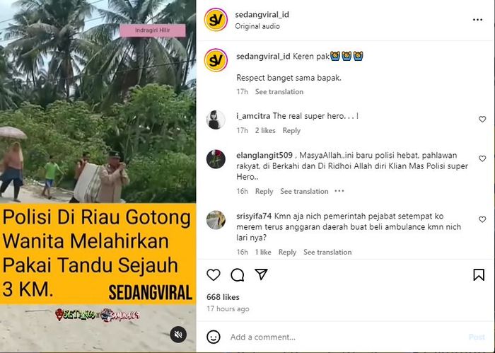 Viral, Aksi Heroik Bripka Heru Jalan 3 Kilometer Tandu Ibu yang Hendak ... Viral, Aksi Heroik Bripka Heru Jalan 3 Kilometer Tandu Ibu yang Hendak ...