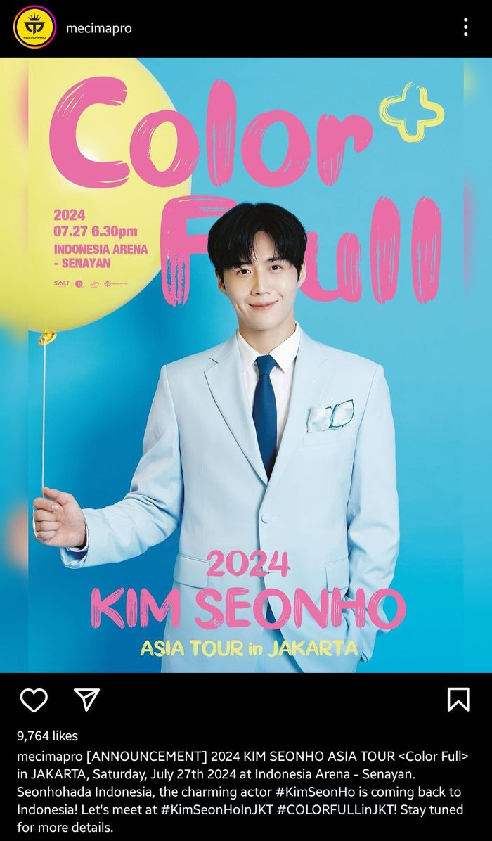 Hore! Kim Seonho Gelar Tur Asia ‘Color Full’, Bakal Balik Lagi ke Jakarta 27 Juli, Berapa Harga ...