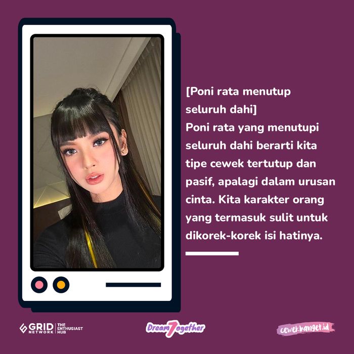 Begini Kepribadian Cewek Dilihat dari Model Poni yang Dipakainya ...