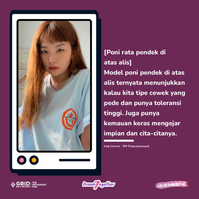 Begini Kepribadian Cewek Dilihat dari Model Poni yang Dipakainya ...