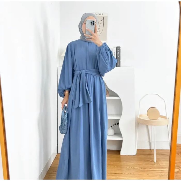 3 Rekomendasi Dress Biru Kekinian untuk Baju Lebaran 2024 dengan Harga ...