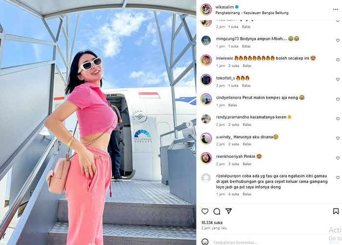 Perut Wika Salim Dibilang Makin Kempes Saat Panas-panasan Pamer Udel di Bandara - Stylo