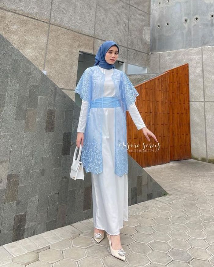 Pilihan Inspirasi Model Baju Lebaran Warna Biru Pastel yang Lagi Tren ...