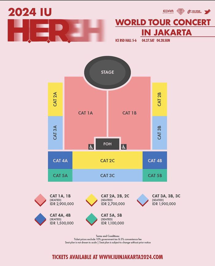Dijual Mulai 8 Maret, Ini Daftar Harga Tiket Konser IU H.E.R di Jakarta