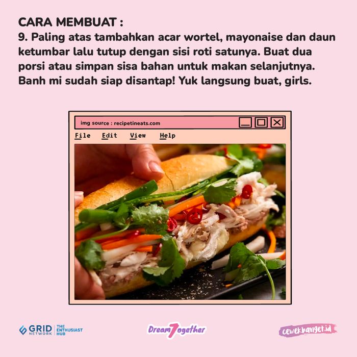 Resep Banh Mi Vietnam Versi Halal yang Bisa Coba Bikin di Rumah ...