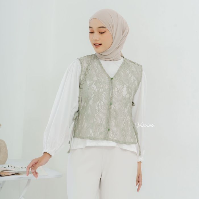 Pilihan Vest Brokat Lebaran 2024 di Bawah 100 Ribu, Tampil Anggun di ...