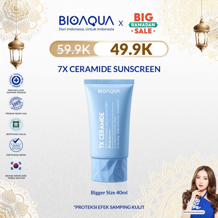 Battle Ceramide Sunscreen: BIOAQUA 7X Ceramide Serum Sunscreen VS ...