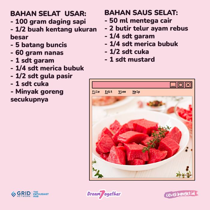Resep Salad Jawa Selat Usar Warisan dari RA Kartini yang Enak Banget ...