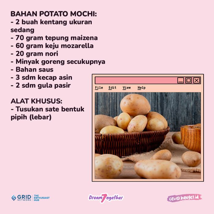 Resep Potato Mochi yang Pernah Dimakan oleh Zenitsu Demon Slayer ...