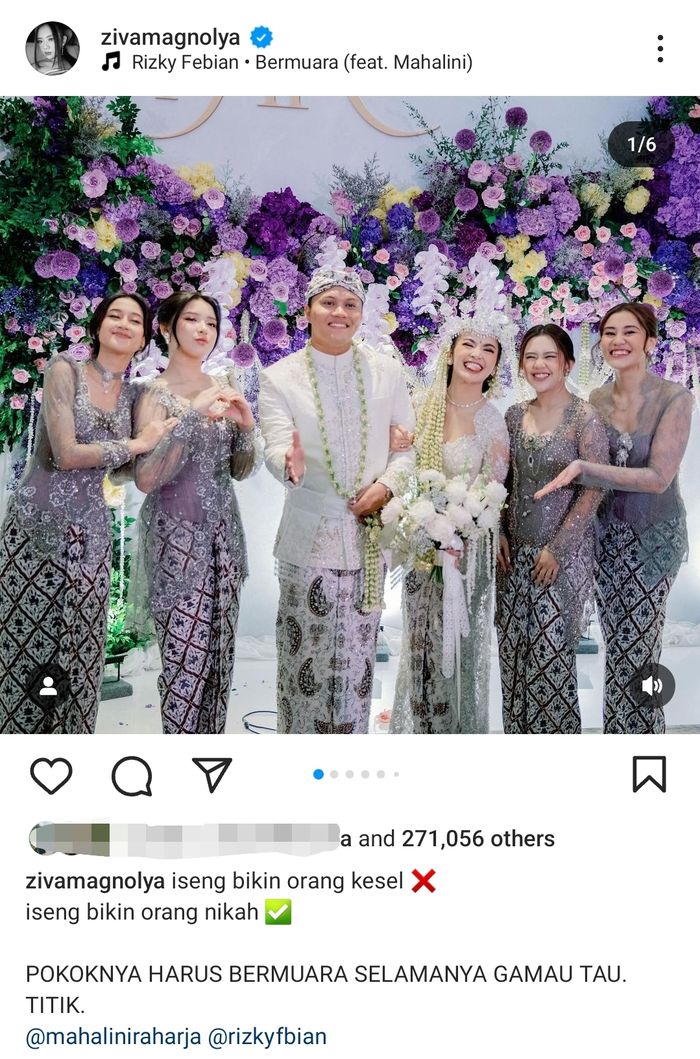 Keisengan Ziva Magnolya Bikin Rizky Febian dan Mahalini Menikah ...