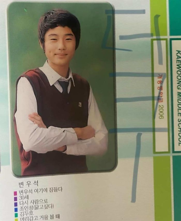 Intip Foto Kelulusan Byeon Woo Seok saat SMP dan SMA, Dimple-nya Masih ...