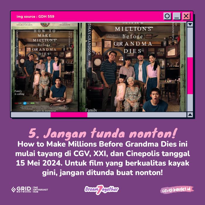 Film How To Make Millions Before Grandma Dies Bikin Nangis Karena Ini - CewekBanget