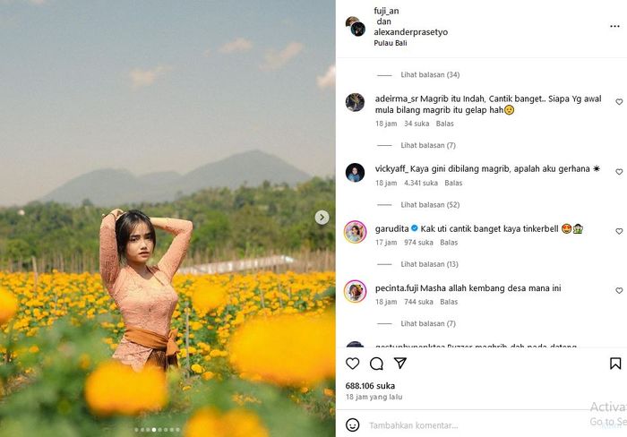 Kayak Gini Maghrib Apalah Aku Gerhana! Gaya Fuji Pakai Kebaya Ketat di ...