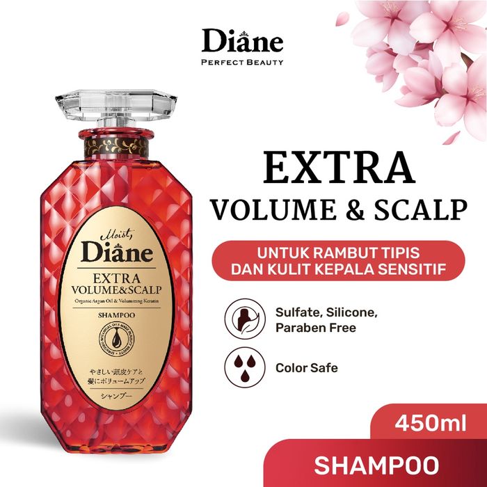 Battle Sampo Bebas Paraben dan Non SLS: Moist Diane Extra Volume ...