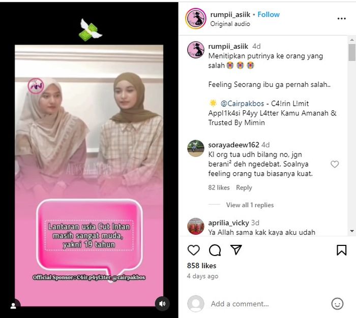 Curhat Pilu Cut Intan Nabila, Ngaku Sempat Tak Direstui Orang Tua Nikah dengan Armor Toreador ...
