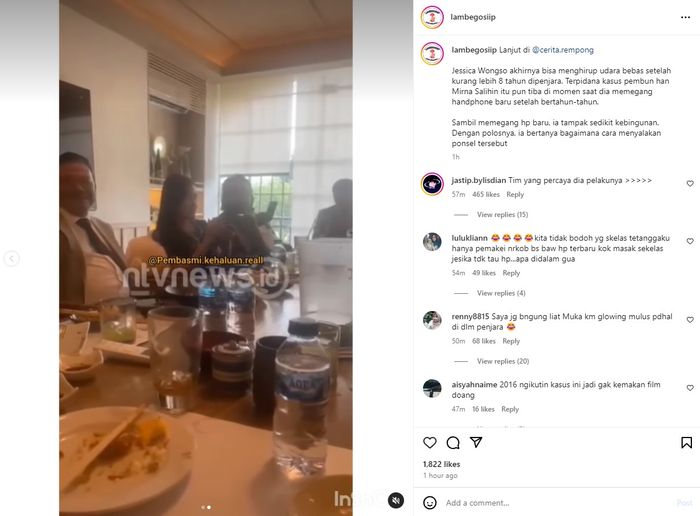 Bebas Bersyarat Usai 8,5 Tahun Dipenjara, Jessica Wongso Linglung hingga Kebingungan saat ...