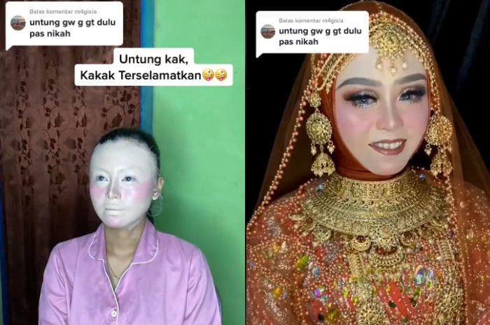 Makeup Dempul Pengantin Tuai Cibiran, Tak Disangka Hasil Akhirnya Bikin ...