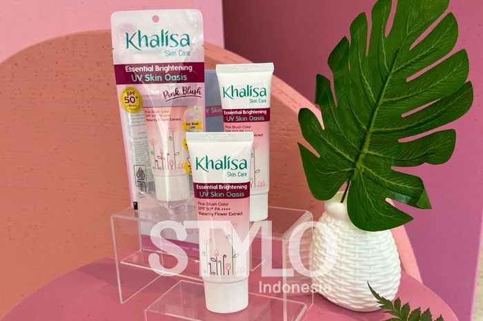 Sunscreen Unik Khalisa Essential Brightening UV Skin Oasis Pink Blush ...