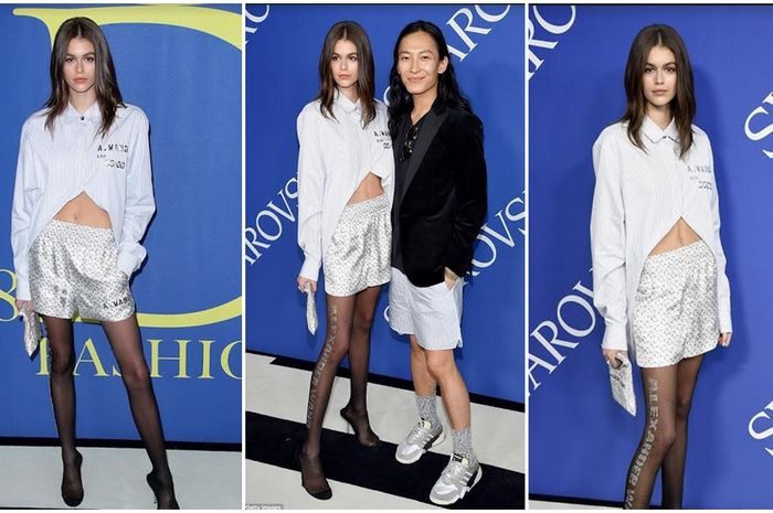 Gaya Nyentrik Supermodel Kaia Gerber dengan Celana Boxer di CFDA Awards ...