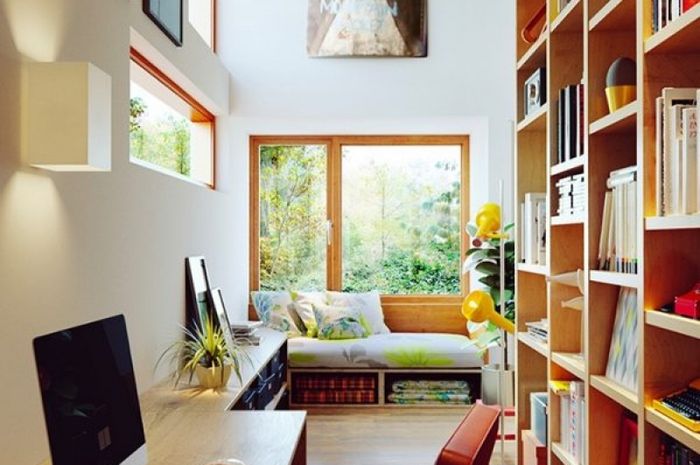 Cara Kreatif Wujudkan Perpustakaan di Rumah, Bisa Manfaatkan Ruang Ini ...