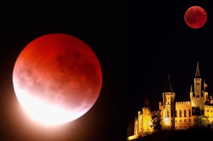 8 Foto Gerhana Bulan Blood Moon yang Diambil dari Luar Angkasa dan ...