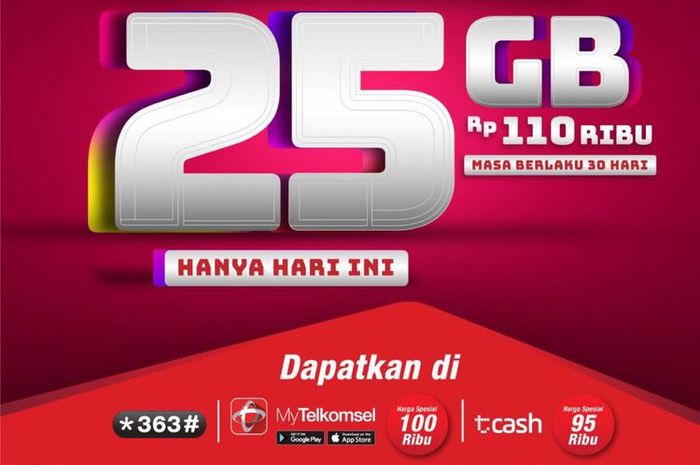 Telkomsel Tawarkan Paket Data 25 GB Rp100.000 Hanya Hari ini - Info ... Telkomsel Tawarkan Paket Data 25 GB Rp100.000 Hanya Hari ini - Info ...
