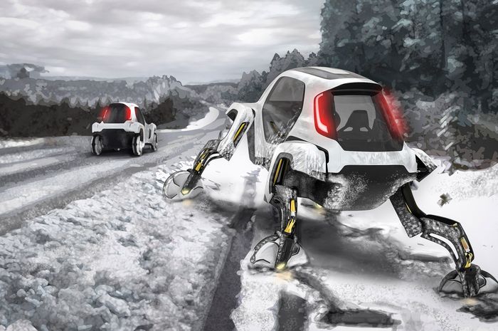 Bak Transformers, Mobil Ini Bisa Berjalan Karena Miliki 4 Kaki Robot ...