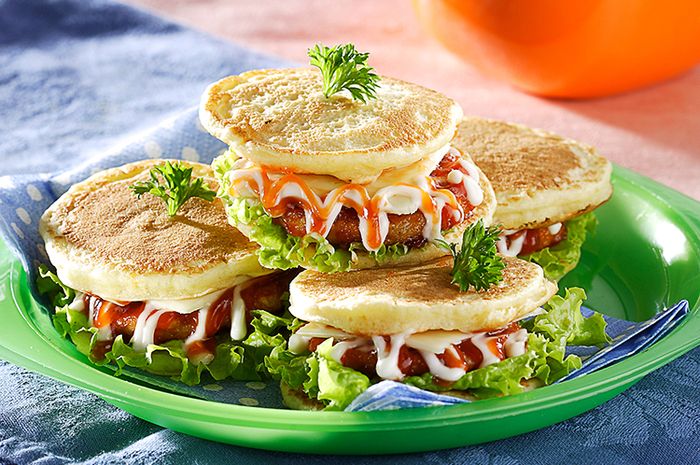 Resep Burger Mini Pancake Yang Sederhana Dan Imut Ini Pasti Habis ...