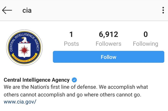 Badan Intelijen Amerika Serikat CIA, Akhirnya Punya Akun Instagram ...