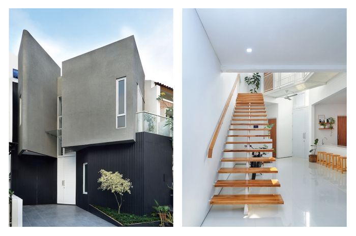 Heavy Rotation House, Rumah Sempit dengan Fasad Kotak Seluas 105 Meter ...