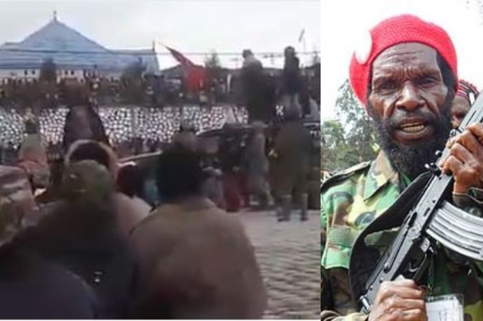 Detik-detik Massa Kibarkan Bendera Bintang Kejora di Kantor Bupati ...